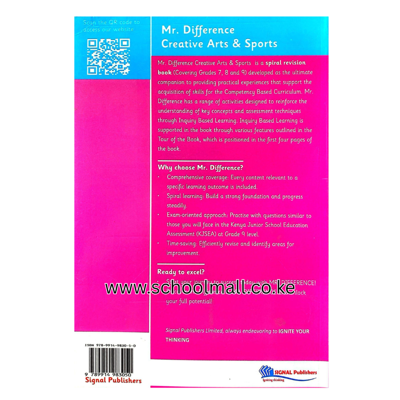 Mr. Difference Creative Arts and Sports – Grades 7, 8 & 9 - Schoolmall ...