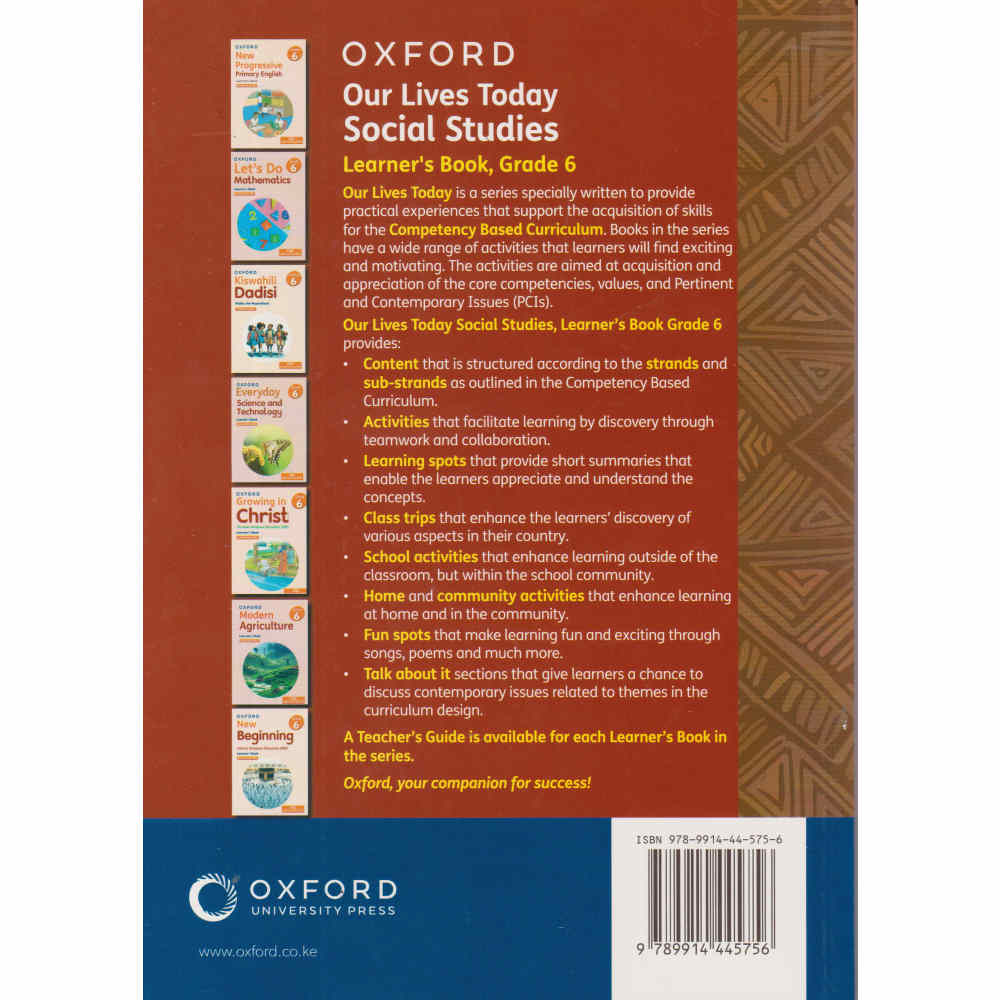 Our Lives Today Social Studies Grade 6 - Schoolmall bookshop