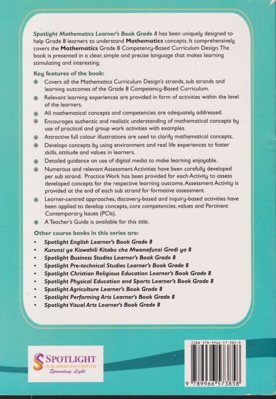 spotlight mathematics Grade8 - Schoolmall bookshop