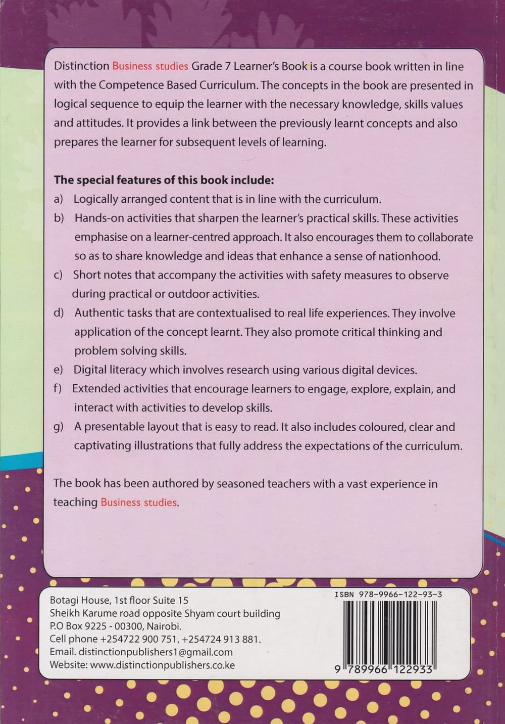 DISTINCTION BUSINESS STUDIES GRADE 7 - Schoolmall bookshop