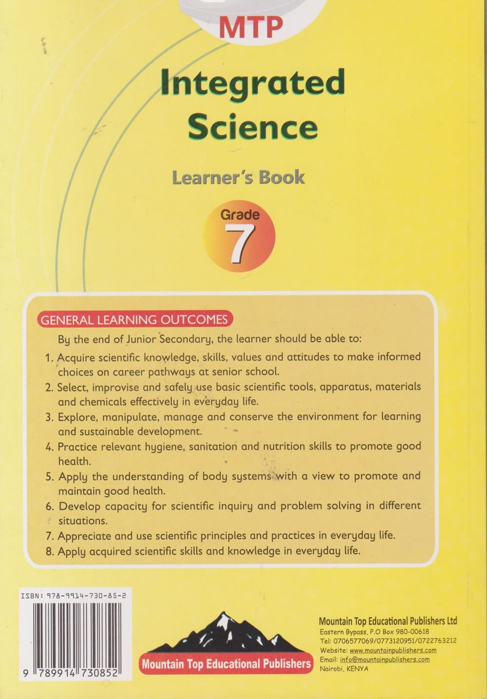 MTP INTEGRATED SCIENCE GRADE 7 - Schoolmall bookshop
