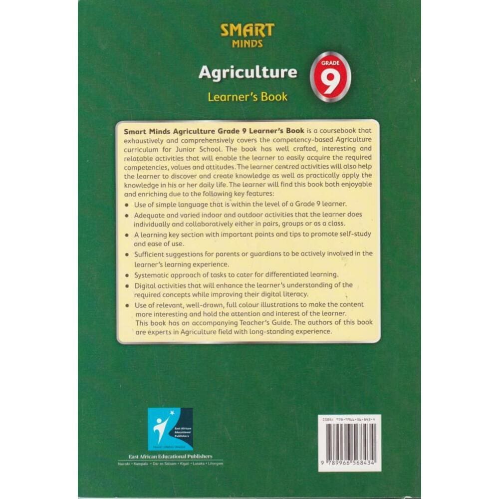 SMART MINDS AGRICULTURE GRADE 9 - Schoolmall bookshop